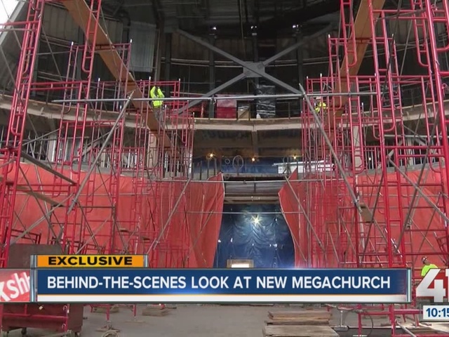 VIDEO: Tour of megachurch under construction