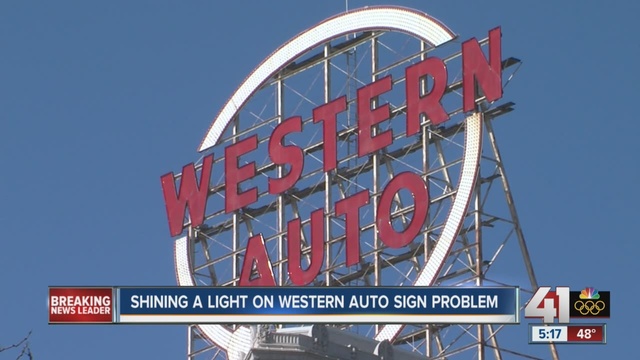 Iconic Western Auto sign in Kansas City dark for months - KSHB.com 41 ...