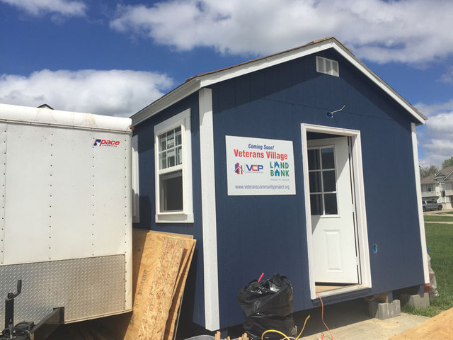 Helping homeless veterans: First tiny home for Veterans Community ...