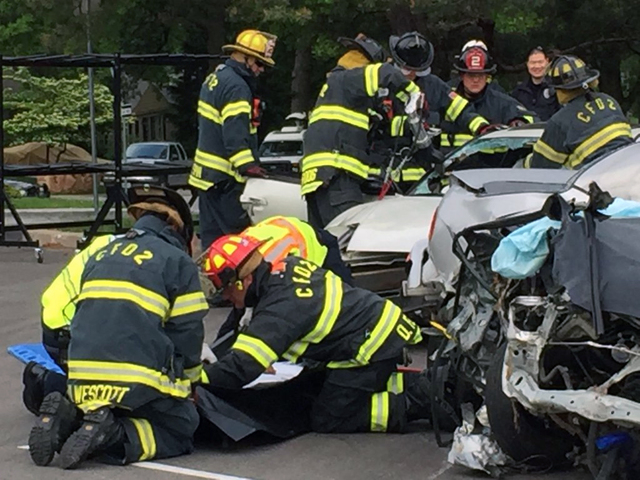 Operation Prom Crash shows drinking and driving demonstration to high ...
