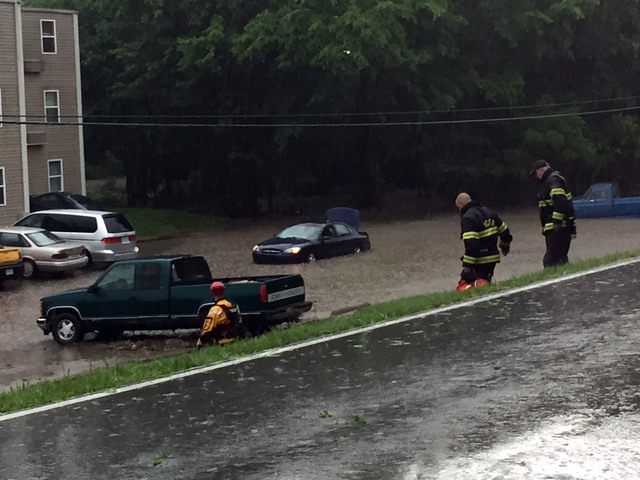 Flash flood leads to Ferrelview apartment evacuation - KSHB.com 41 ...