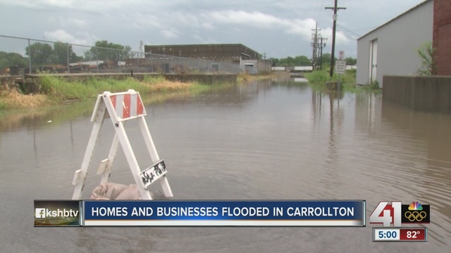 Overnight rain causes flooding in Carrollton, Missouri - KSHB.com 41 ...