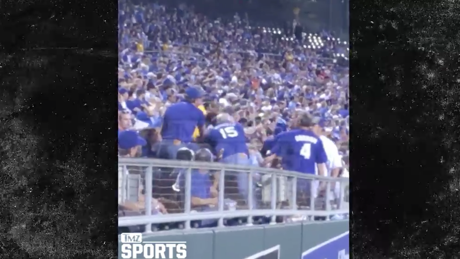 Man punches woman in face after she allegedly spit on him at Kauffman ...